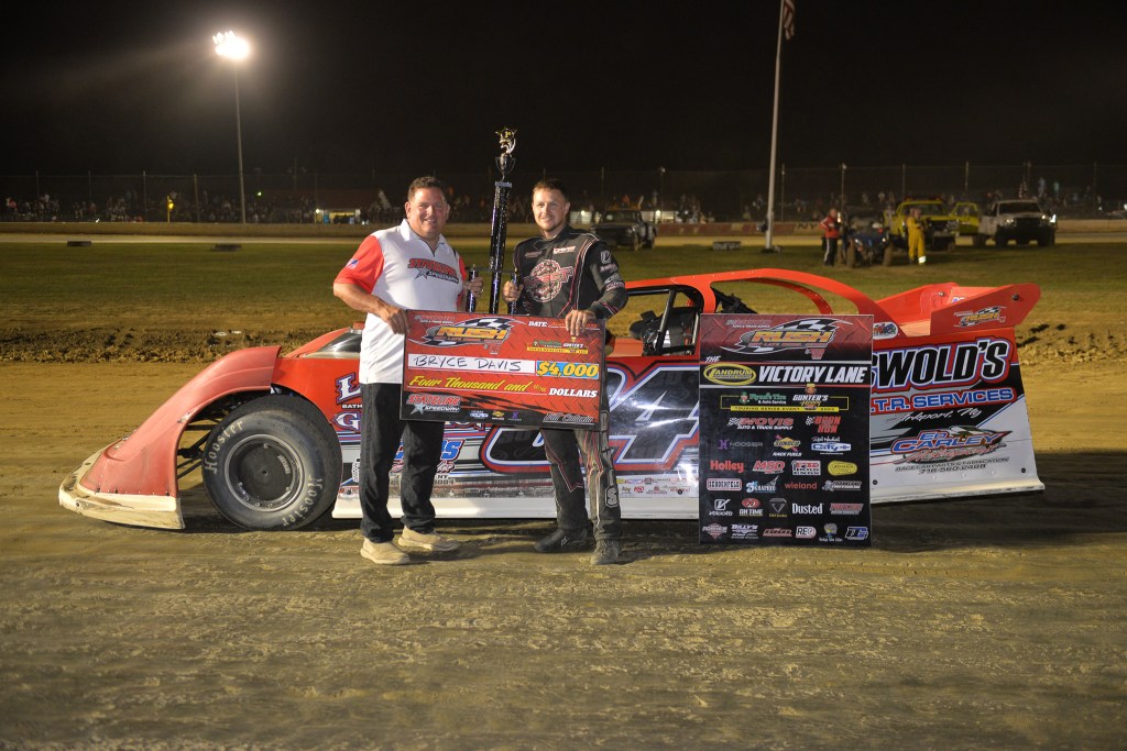 DAVIS DOMINATES RUSH LATE MODEL TOUR EVENT; SCOTT, OAKES AND WILSON ...